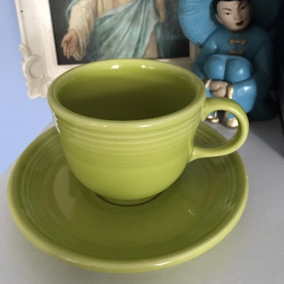 Fiestaware | Kitchen | Fiestaware Retired Lemongrass Green Teacup And ...